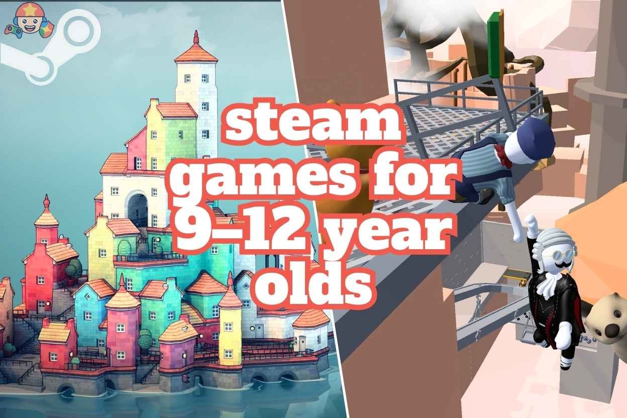 Best Steam Games for less than 9 Year Olds (Safe & Fun)